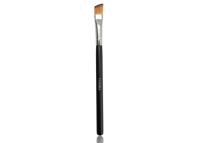 China Unique Designed Medium Size Angled Concealer Brush With Black Wood Handle for sale