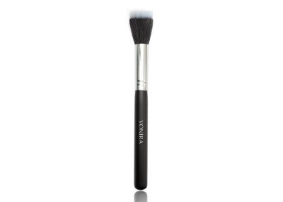 China Duo Fiber Face Makeup Brush With High Quality Natural Goat Hair And Vegan Taklon for sale