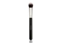 China Detail Round Top Blender Face Brush With High Quality Duet Color Natural Fiber for sale