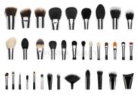 China Professional  Private Label Makeup Brushes With Silver Copper Ferrule 35 pcs for sale