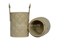 China PU Leather Makeup Brush Holder Cosmetic Container Bag Pen Case Travel Storage for sale
