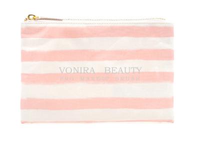 China Stripe Pencil Case Pouch Purse Cosmetic Makeup Bag Storage Student Stationery Zipper Wallet for sale