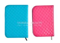 China Custom PU Zip Makeup Brush Bag Roll Holder For Home Or Travel for sale
