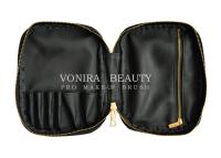 China Pro Cosmetic Tool Case Makeup Brush Holder Bag For Travel Black for sale