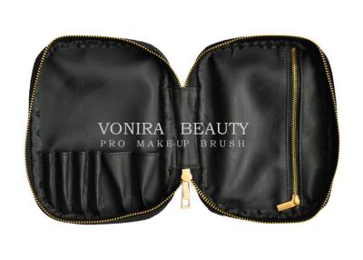 China Pro Cosmetic Tool Case Makeup Brush Holder Bag For Travel Black for sale