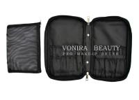 China 23 Holes Large Capacity High Quality Makeup Brush Bag Cosmetic Holder Case Black for sale