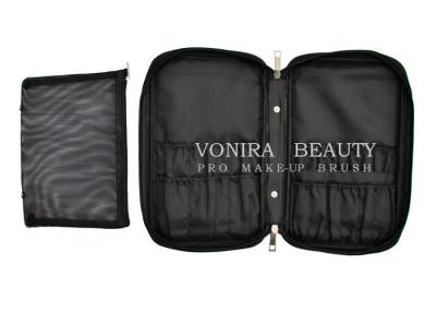 China 23 Holes Large Capacity High Quality Makeup Brush Bag Cosmetic Holder Case Black for sale