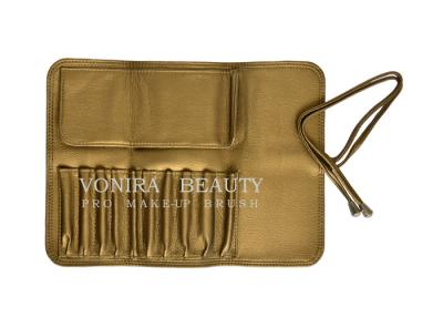 China Comestic 10 Holes Makeup Brush Bags Artist Pencils Pouch Case Roll Up Storage Holder for sale