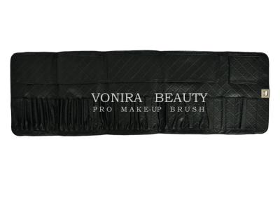 China Extremely Large  Makeup Brush Roll-up Case Cosmetic Bag Professional Travel Portable Black 39 Pockets Beauty Tools for sale