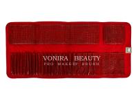 China Snake Texture Leather Makeup Brush Roll Bag Women Clutch Travel Cosmetic Bags for sale
