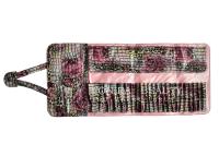 China Colorful Handy Clutch Purse Makeup Brush Roll Bag Pen Holder Case Crocodile Texture for sale