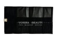 China Pro Makeup Brush Case Cosmetic Roll Bag For Purse Or Travel Pen Holder for sale