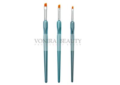 China 5pcs Flat Top Painting Professional Nail Art Brushes 3D Design Pattern Drawing Pen for sale