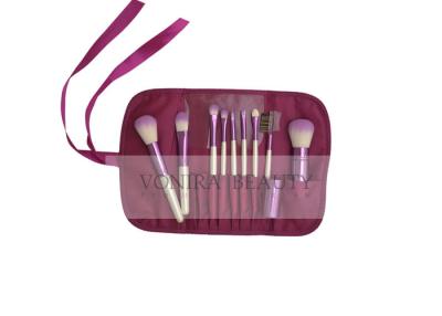 China Cute OEM 9 PCS Fiber Complete Makeup Brush Gift Set Set Wine Red Case for sale