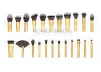 China Private Label Cosmetic Brushes Eyeliner Eye Brow Foundation Powder Liquid Cream 23 Pieces for sale