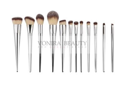 China Special Cutting Eco Friendly Aluminum Ferrule Taklon Bristles Makeup Brush Kit for sale