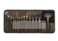 China Goat & Premium Synthetic Hair Beauty Professional Cosmetic Brush Set  With Durable Holder for sale