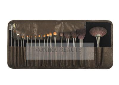 China Goat & Premium Synthetic Hair Beauty Professional Cosmetic Brush Set  With Durable Holder for sale