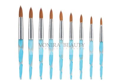 China 3D Effect Painting Acrylic Nail Art Brush Kit With Finest Pure Kolinsky Hair for sale