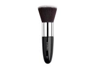 China Private Label Luxury Duo Color Flat Kabuki Makeup Brush With Short Black Handle for sale