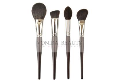 China Luxury Nature Ebony Handle Natural Hair Makeup Brushes Set Collection for sale