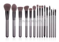China Superior Soft Hair And Shiny Handle Mass Level Foundation Hair Brush Set for sale
