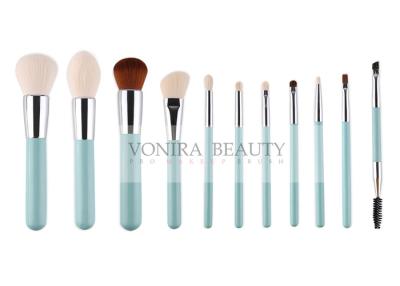 China Spring Mint Green Synthetic Makeup Brushes 100% Vegan Free And Eco Friendly for sale