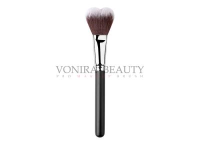 China Heart Shape Private Label Makeup Brushes Beautiful Vegan Free Taklon Hair for sale