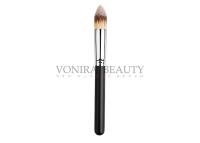 China Soft Fiber Private Label Makeup Brushes , No Streaks Round Tapered Face Brush for sale