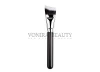 China Flat Arched Duo Fiber Private Label Makeup Brushes Natural Goat Hair For Highlight for sale