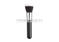 China Polish Foundation Buffing Brush Natural With Goat Hair / Vegan Taklon for sale