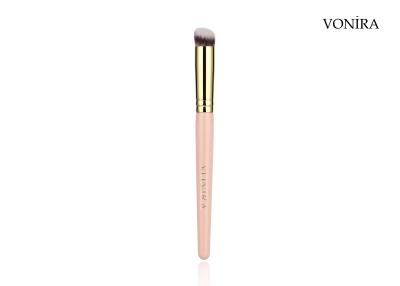 China Vonira Beauty Factory Custom Private Label Individual Single Round Angled Concealer Makeup Brush for sale