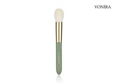China Vonira Custom Wholesales Natural Goat Hair Makeup Small Round Powder Brush with Private Label Service for sale