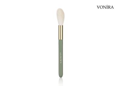 China Vonira Custom Wholesales Natural White Goat Hair Makeup Blush Brush with Private Label Service for sale