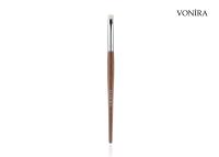 China Vonira Custom Wholesale Natural White Goat Hair Brown Ebony Handle Makeup Detail Eye Shader Brush for sale