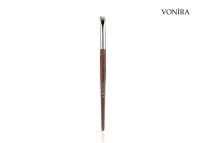 China Vonira Custom Wholesale Natural Animal Hair Brown Ebony Handle Makeup Eye Brow Brush for sale