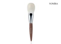 China Vonira Custom Wholesale Natural White Goat Hair Brown Ebony Handle Face Makeup Powder Bronzer Brush for sale