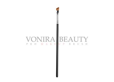 China Angled Eye Brow High End Makeup Brushes With Narrow Sythetic Vegan Fiber for sale