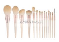 China Rosy Gold Synthetic Hair Brush ISO9001 For Traveling Taking for sale
