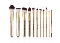 China Vonira Gold Synthetic Makeup Brushes 11pcs With Private Label for sale