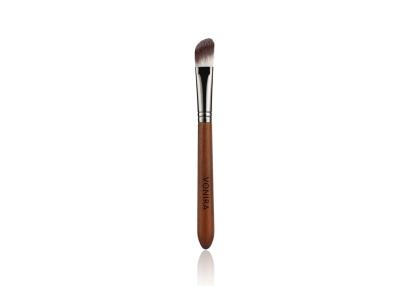 China Vegan Synthetic Hair Angled Flat Foundation Brush Powder Brush For Artist Makeup for sale