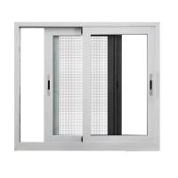China Triple Slider Aluminum Sliding Window with Mosquito Mesh - 1.4mm Profile & 5mm Glass Options - Custom Sizes for sale