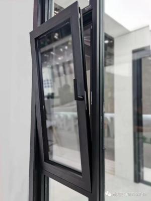 China Modern Aluminum Awning Windows with 5-Year Warranty - Custom Crank or Motorized Operation, Single/Double/Triple Glazing Options for sale