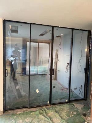 China Custom Aluminum Sliding Doors 1.2mm-2.5mm Thickness with 5-Year Warranty and Multiple Glass Options for sale