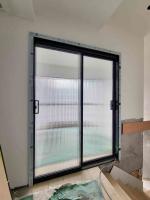 China Black Aluminum Sliding Doors with 5-Year Warranty - Custom Sizes up to 3.2m × 2.6m, Multiple Glass Options for sale