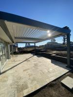 China Industrial Outdoor Aluminium Pergola with 5-Year Warranty and Custom Powder Coating Thickness Options for sale