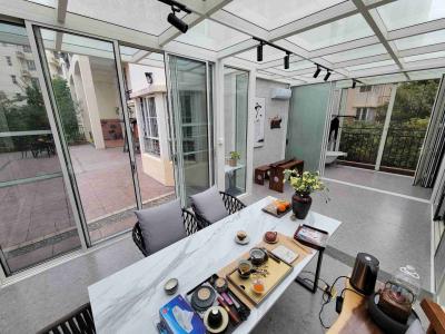 China Luxury Prefab Glass Sunroom WY-SR01 with High Light Transmission and Customizable Sizes for Outdoor Living for sale
