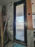 China Modern Aluminum Casement Doors with 2mm Frame and Double Glazing - Weatherproof Swing Entry System for sale