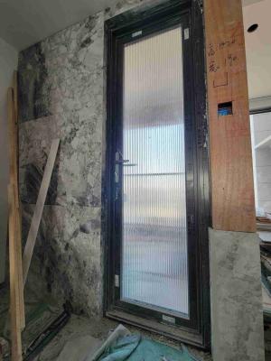 China Modern Aluminum Casement Doors with 2mm Frame and Double Glazing - Weatherproof Swing Entry System for sale