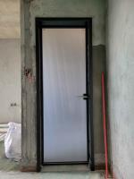 China Modern Aluminum Casement Doors with 2mm Frame and Double Glazing - Weatherproof Swing Entry System for sale